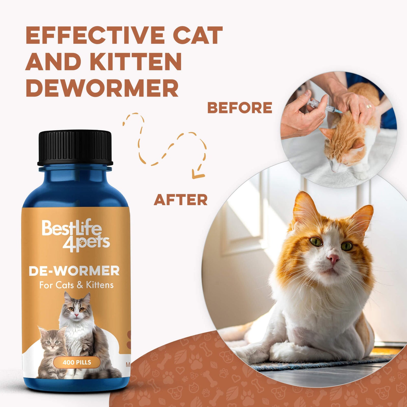 Dewormer for Cats & Kittens | Broad Spectrum | BestLife4Pets