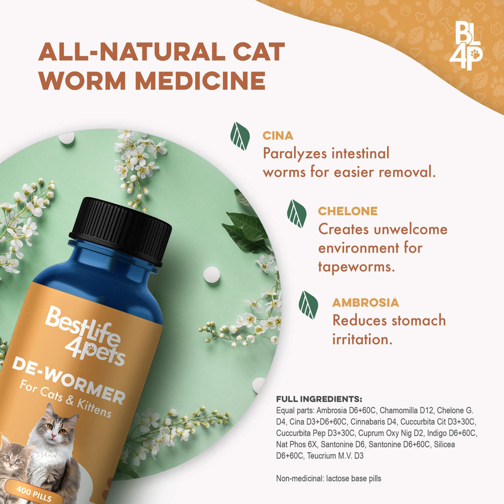 Dewormer for Cats & Kittens | Broad Spectrum | BestLife4Pets