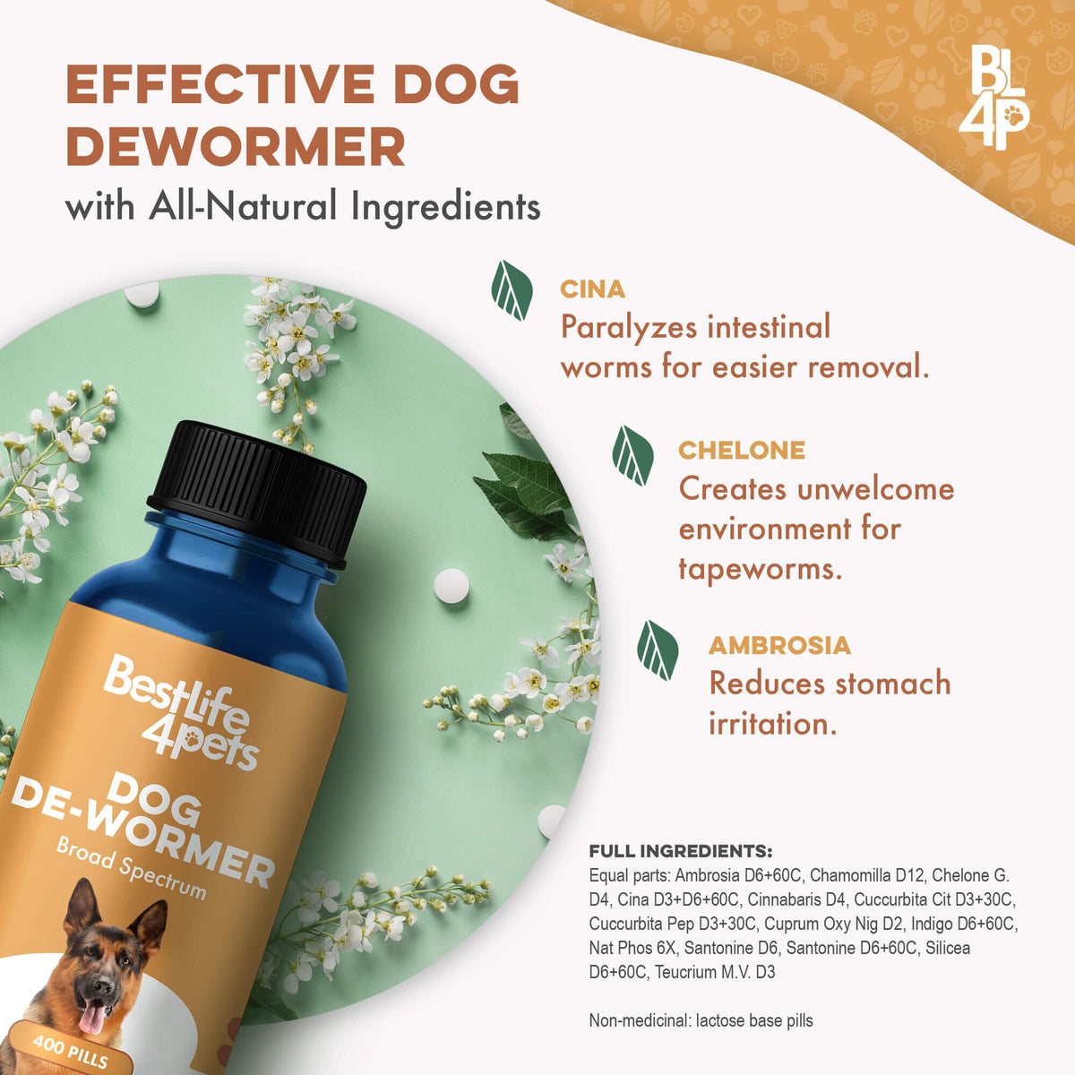Dewormer for Dogs & Puppies | Broad-Spectrum | BestLife4Pets