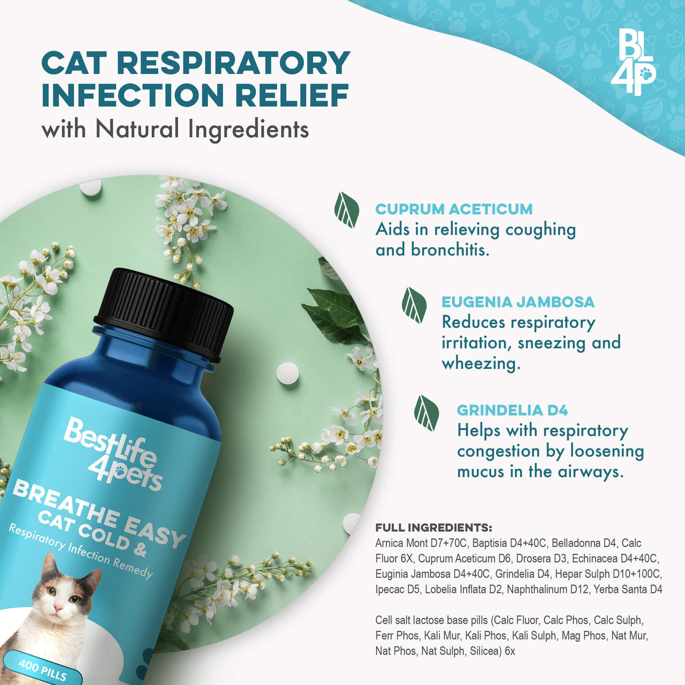 Cat Cold, Sneezing & Respiratory Support Remedy